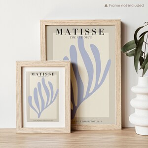 Henri Matisse Blue Broadleaf Art Print, Botanical Decor, Matisse ...