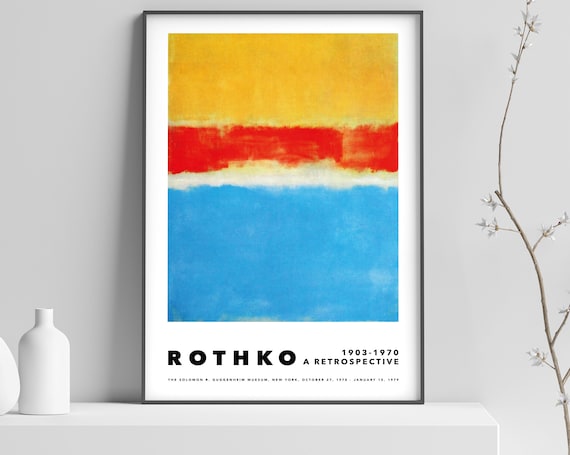 Mark Rothko Art Exhibition Poster Rothko Print Modern Wall | Etsy