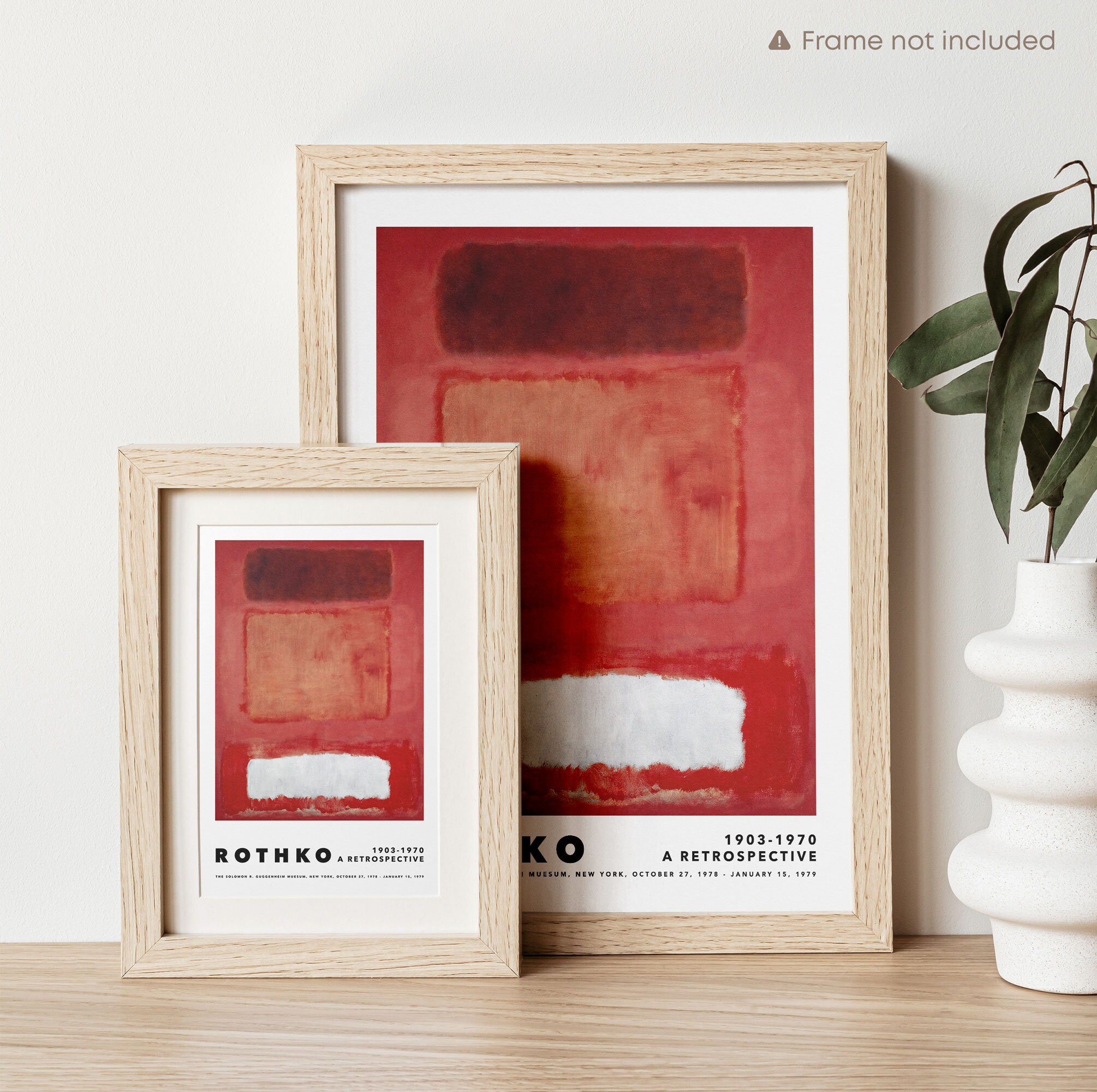 Mark Rothko Red Brown Art Exhibition Poster Print Vintage - Etsy