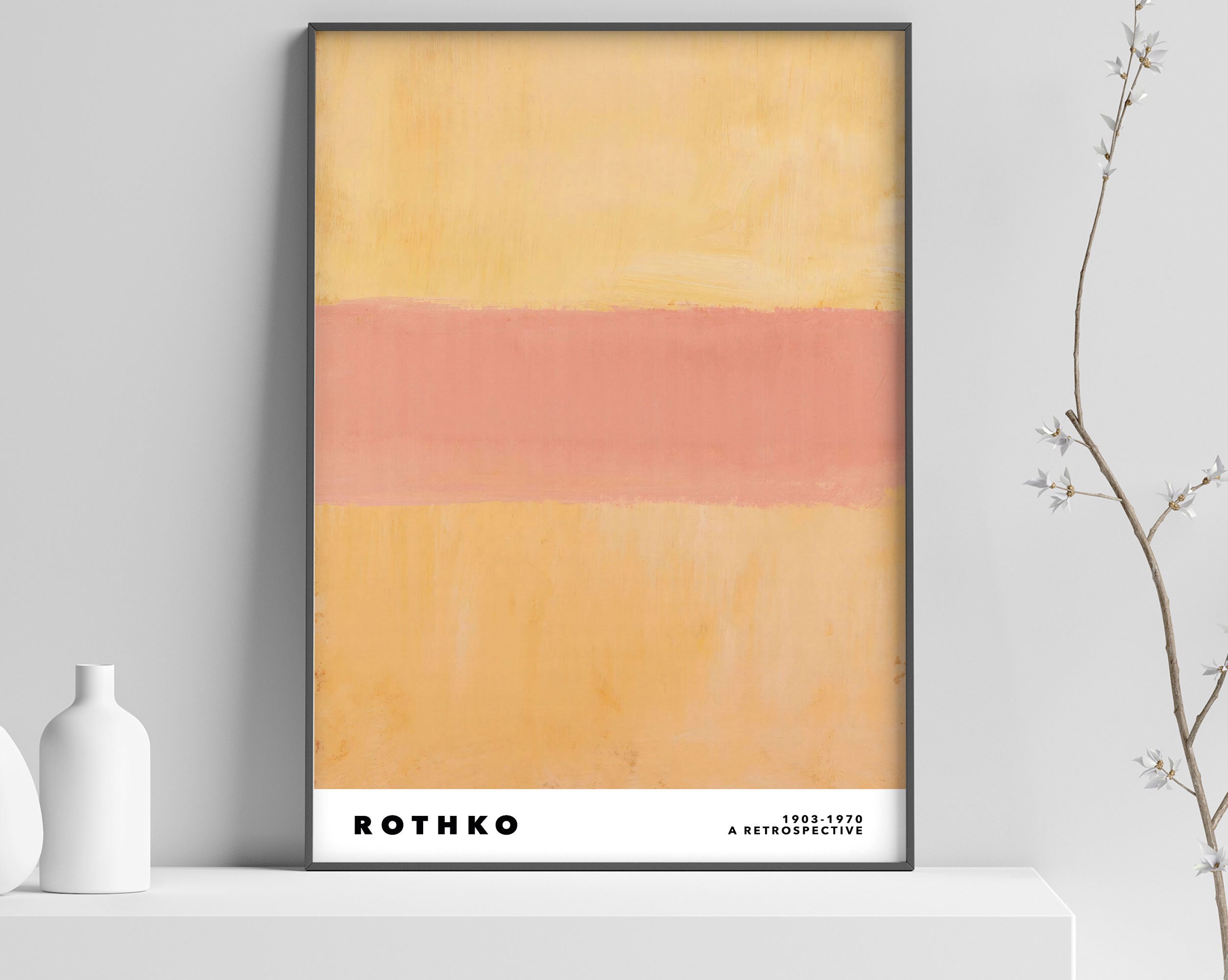 Mark Rothko Beige Pink Blush Poster Print Minimalist - Etsy