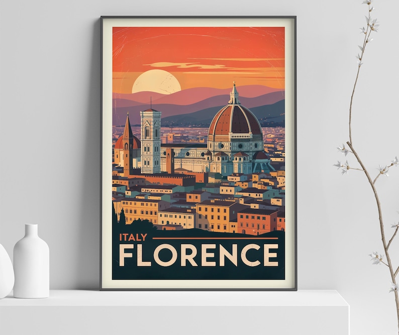 Italy: Gelato in Florence Poster Print, Countries of the World Travel ...