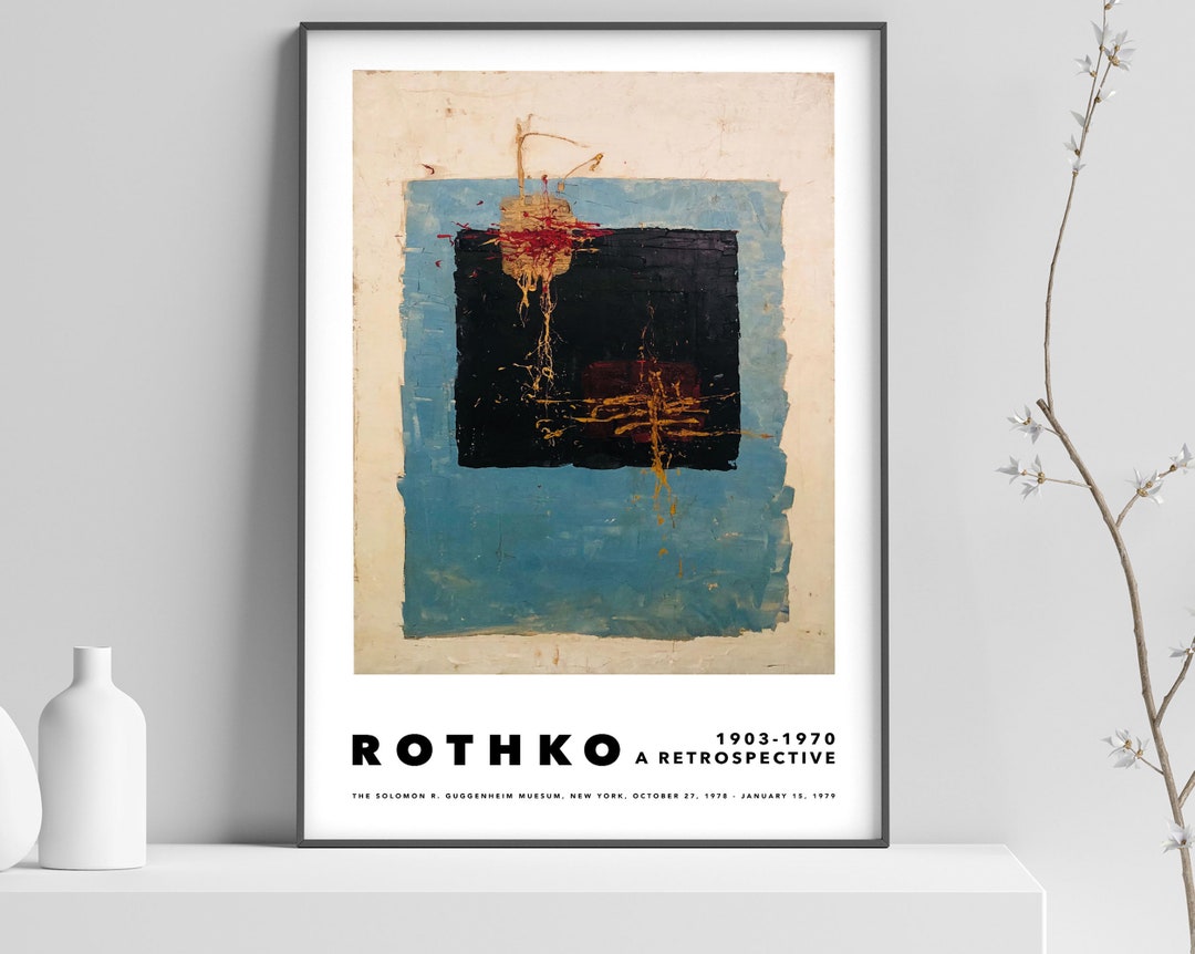 Mark Rothko Exhibition Poster, Mark Rothko Art Print, Museum Poster ...
