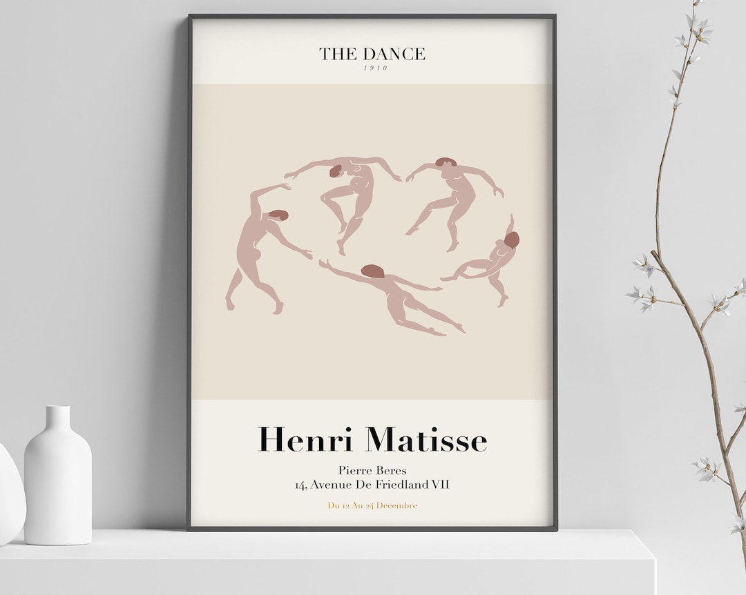 The Dance 1910 Art Print - Matisse Exhibition Poster - Cutouts Wall Art ...