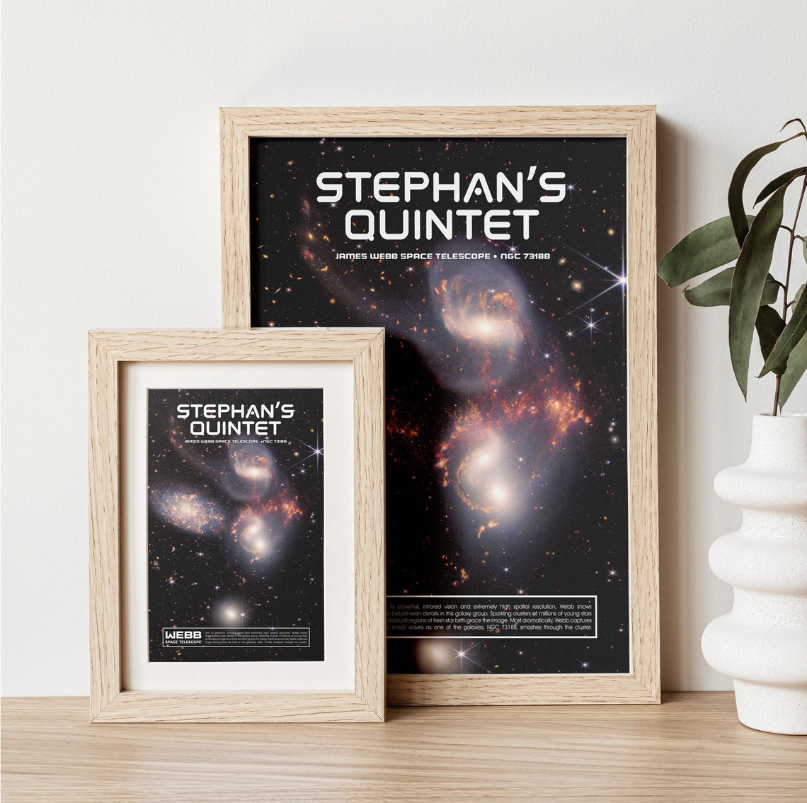 James Webb Stephan's Quintet Poster Print Galaxy Wall - Etsy Australia