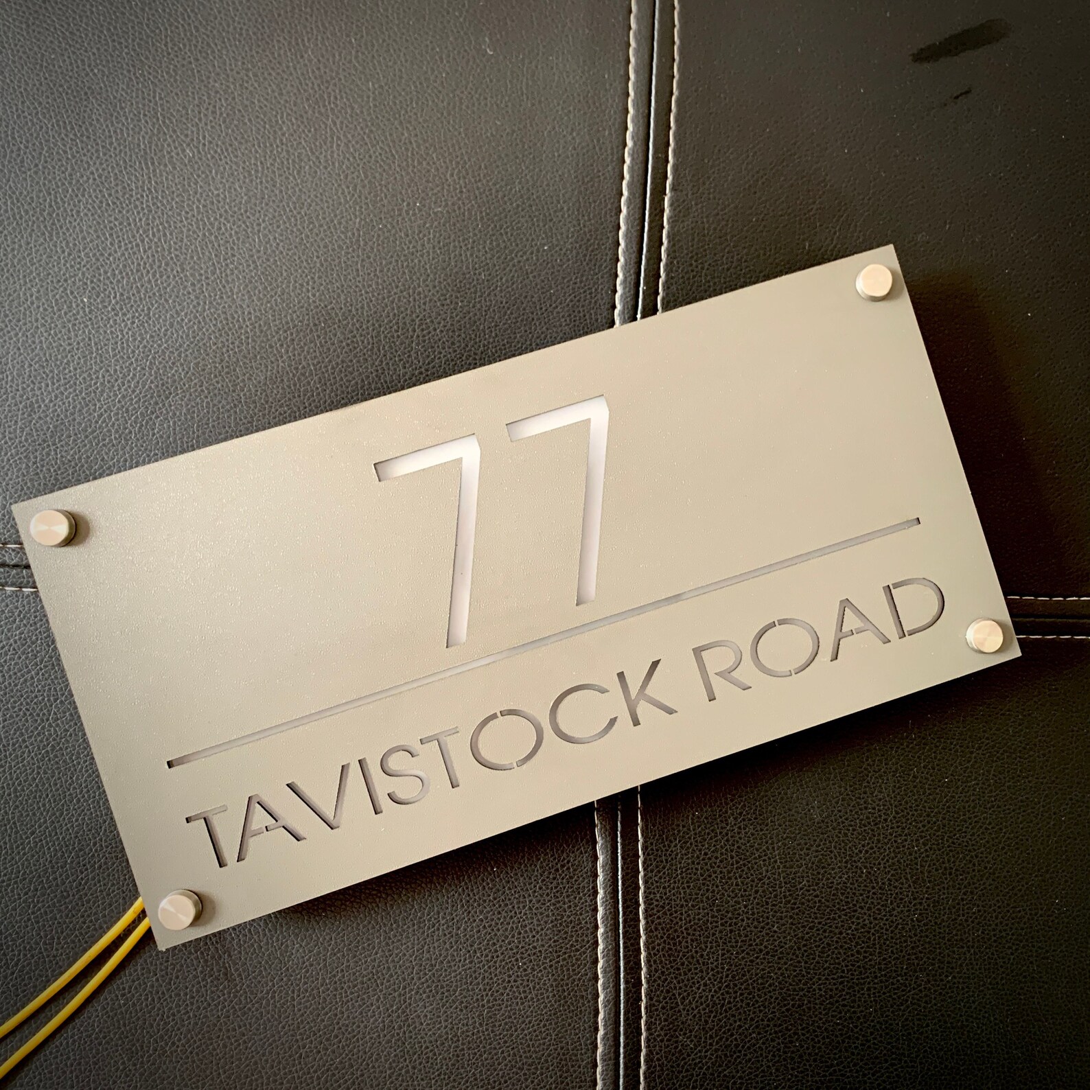 Vertical Address Plaque, Modern House Numbers, House Numbers ...