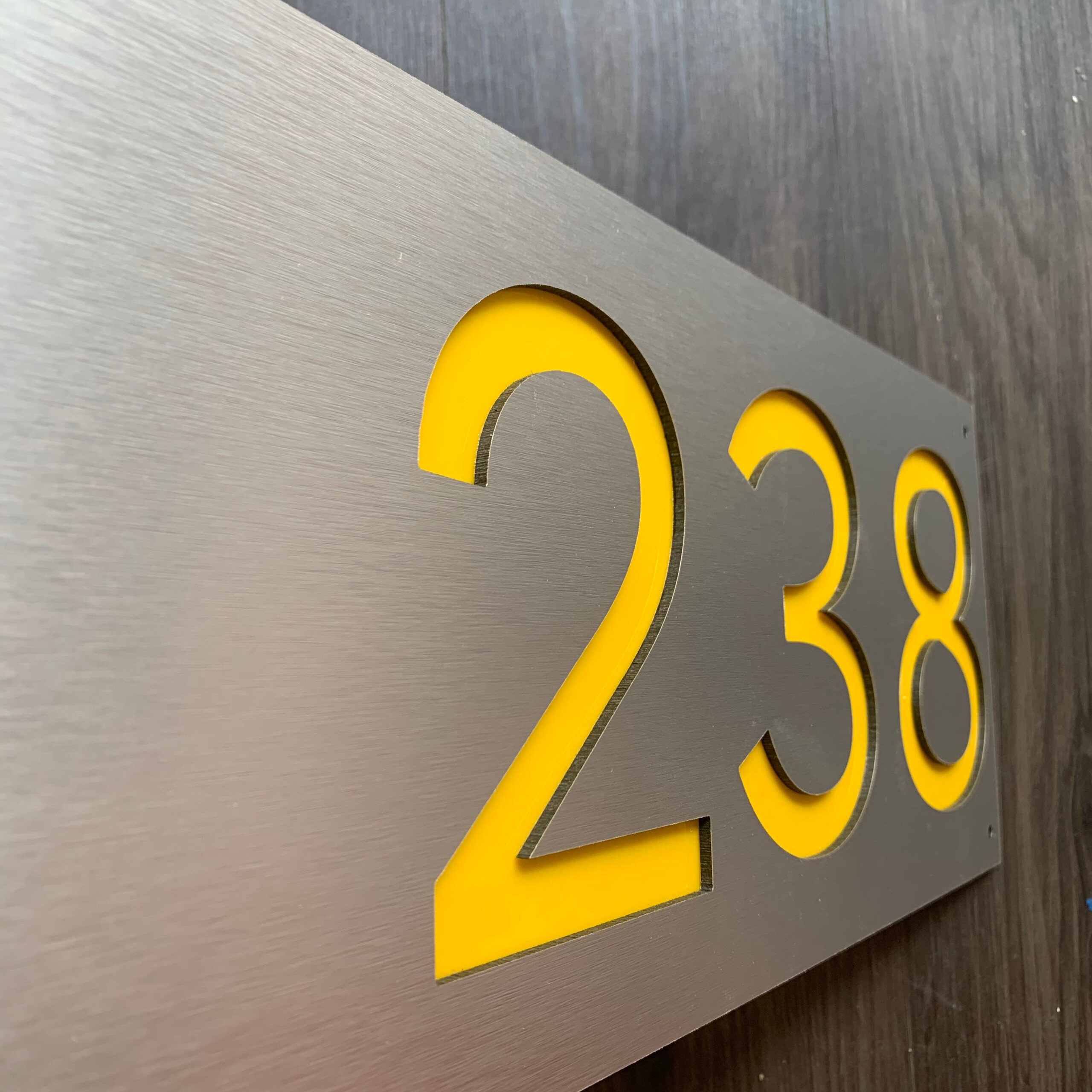 Modern House Numbers House Numbers Vertical Address Plaque - Etsy