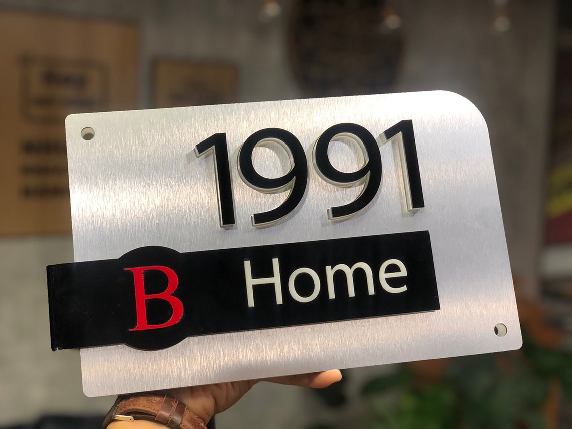 LED Lighted Background Custom LED House Number Vertical - Etsy