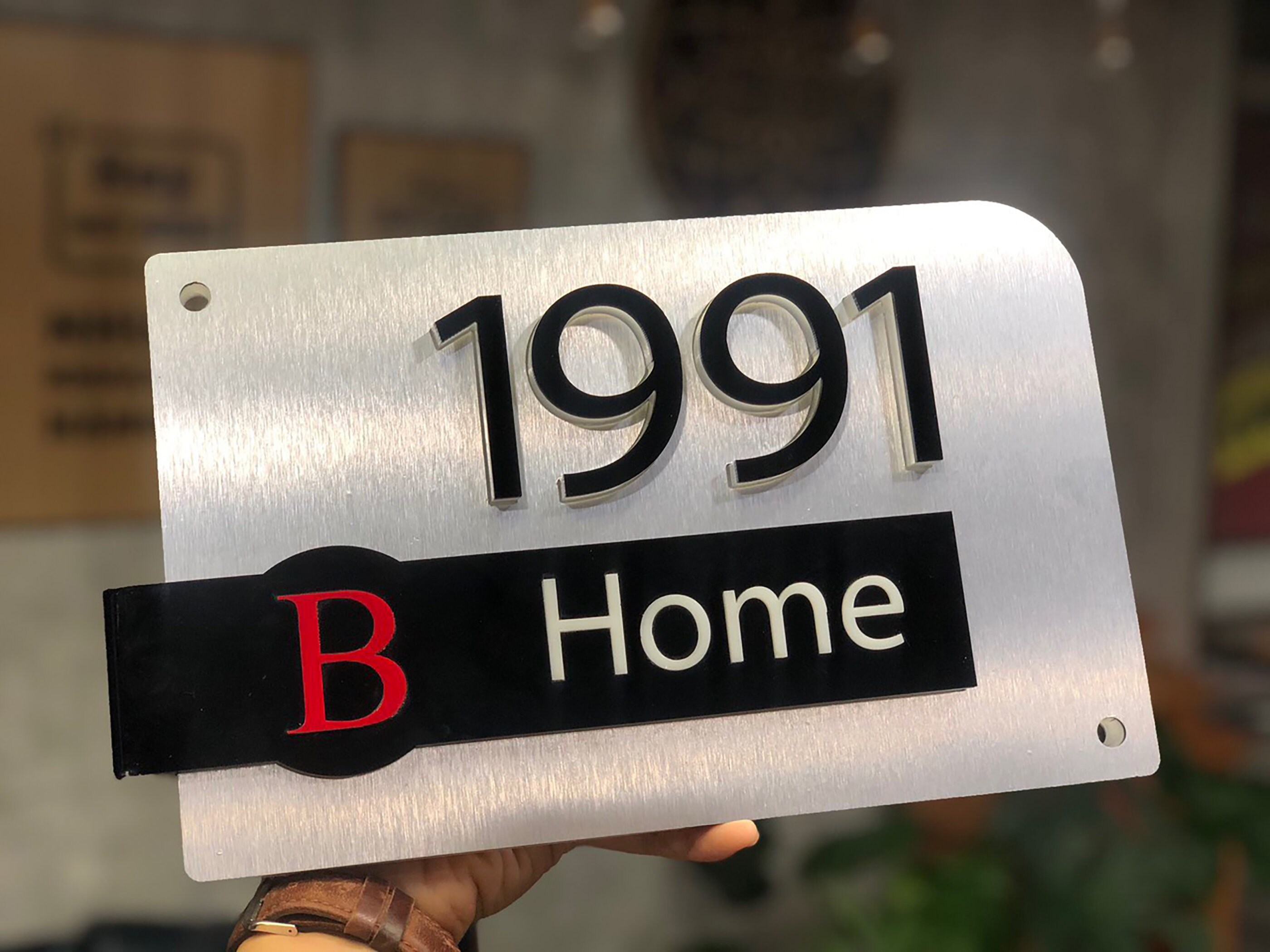 LED Lighted Background Custom LED House Number Vertical - Etsy