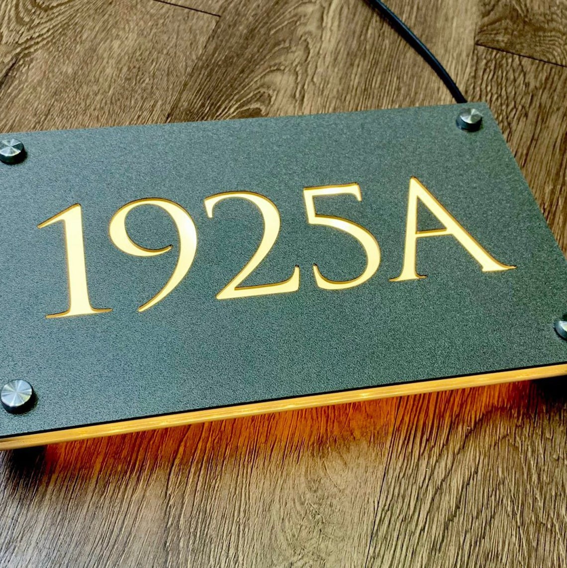 Custom Illuminated LED House Sign Modern LED House Number - Etsy