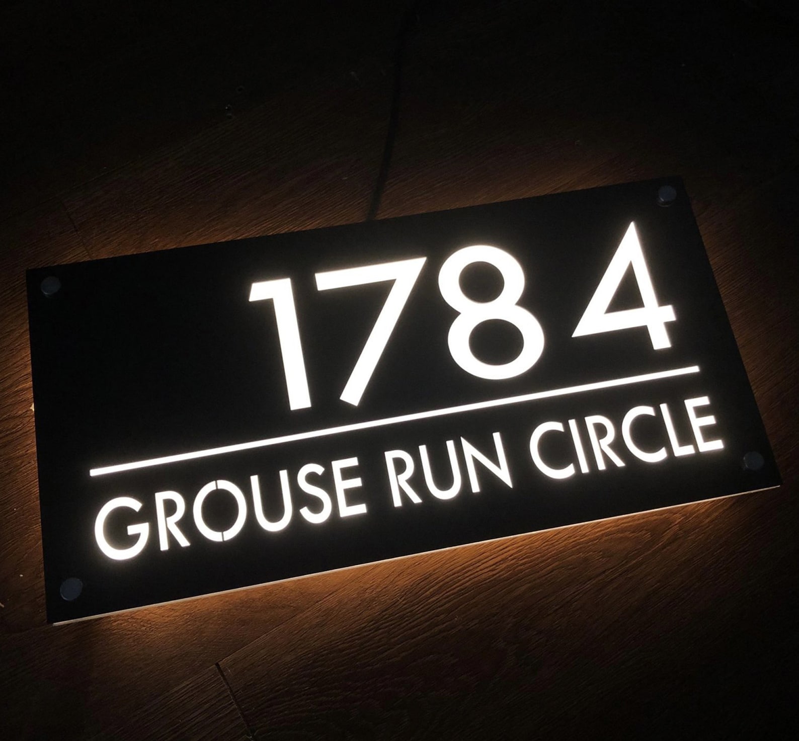 House Numbers Sign Lighted, Vertical and Horizontal House Numbers ...