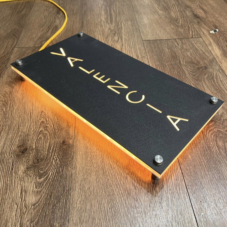 Custom Illuminated LED House Sign Modern LED House Number - Etsy