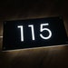 Custom Illuminated LED House Sign Modern LED House Number - Etsy