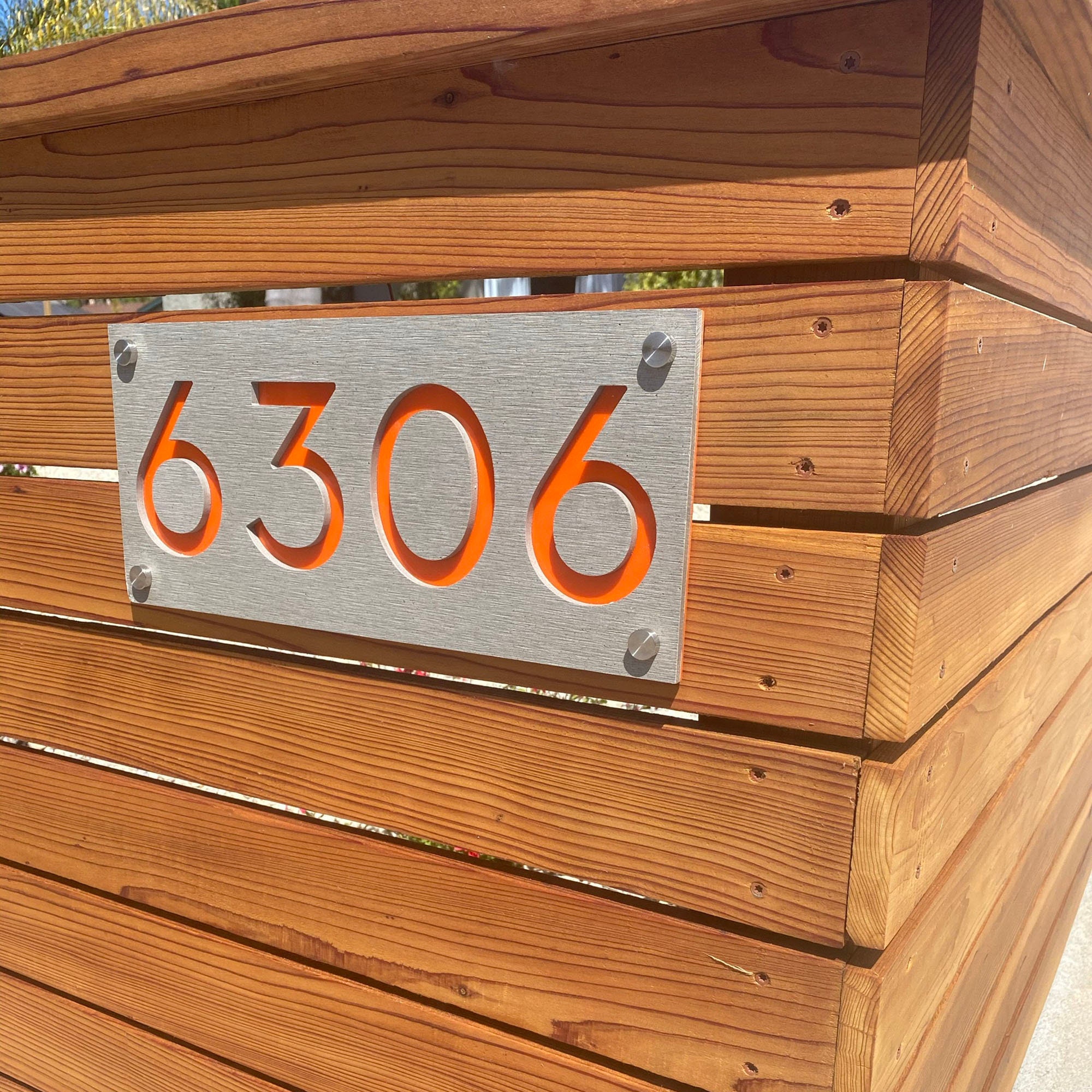 Modern House Numbers, House Numbers, Vertical Address Plaque ...