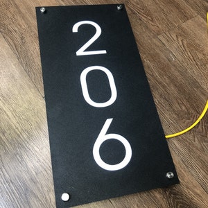 Custom Illuminated LED House Sign Modern LED House Number - Etsy