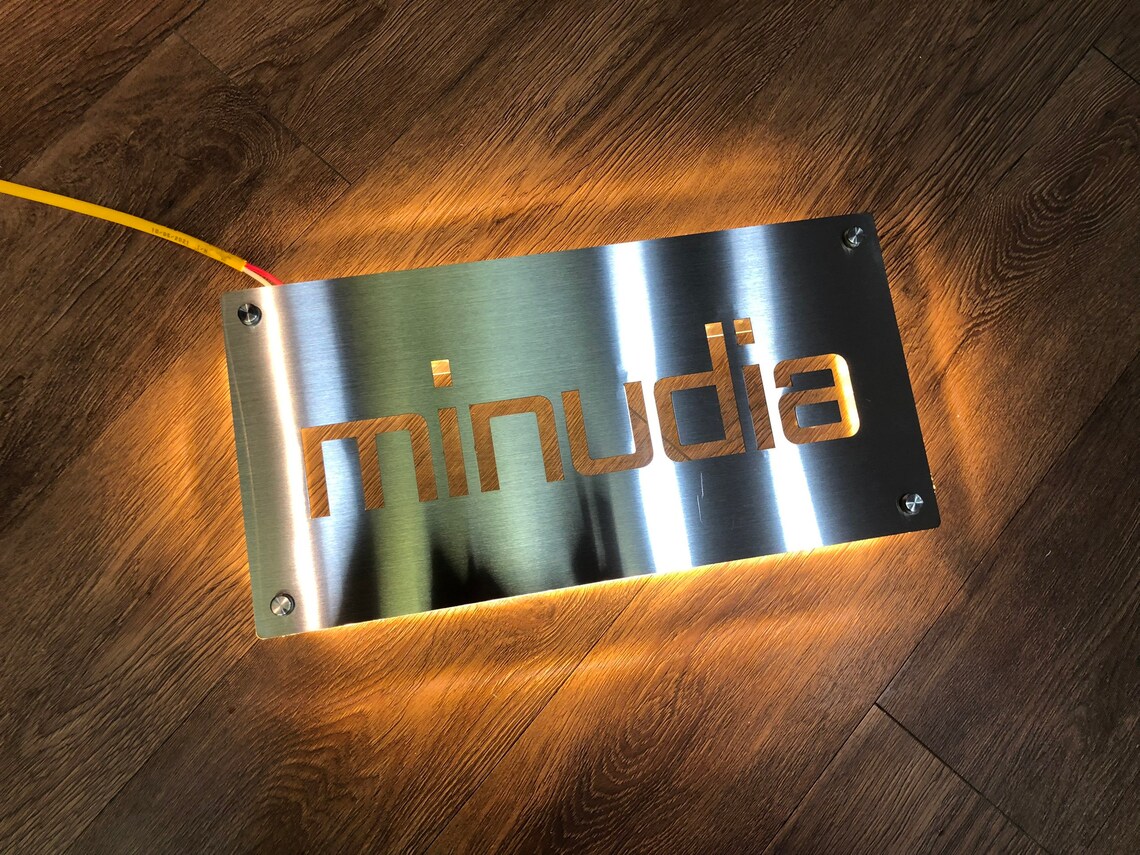 Custom LED House Number ,illuminated House Number, Vertical Address ...