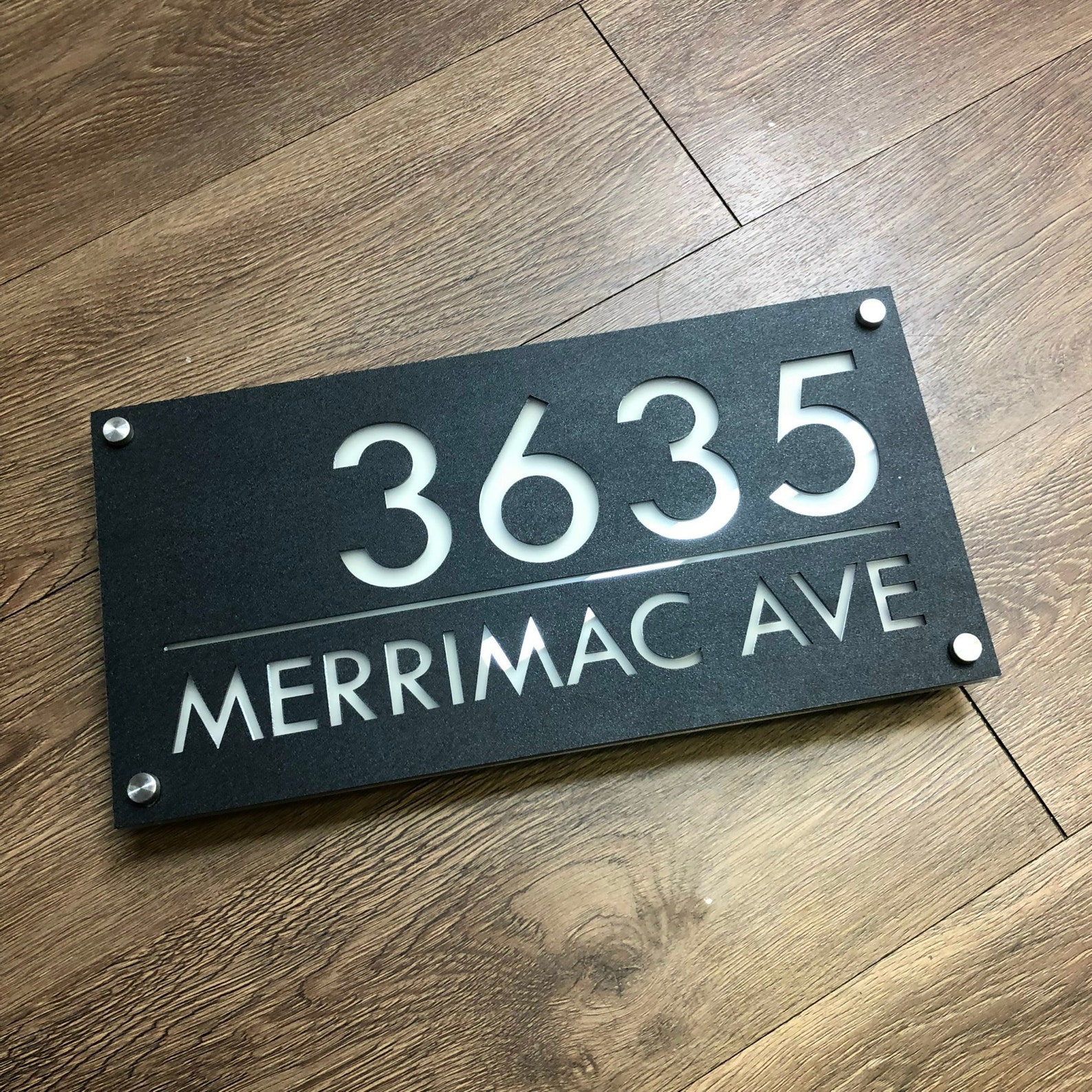 House Numbers Sign Lighted, Vertical and Horizontal House Numbers ...