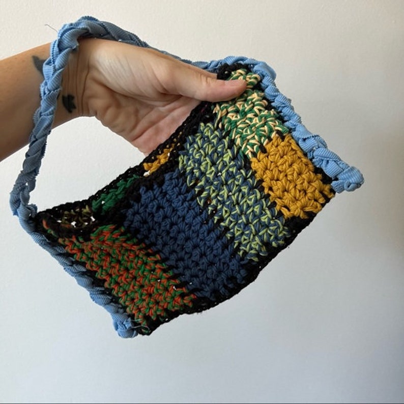 Handmade Patchwork Crochet Funky Bag - Etsy