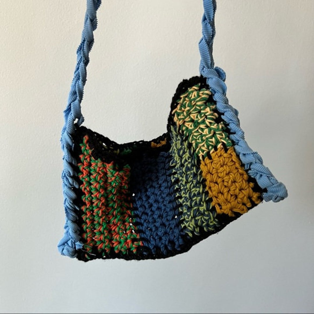 Handmade Patchwork Crochet Funky Bag - Etsy