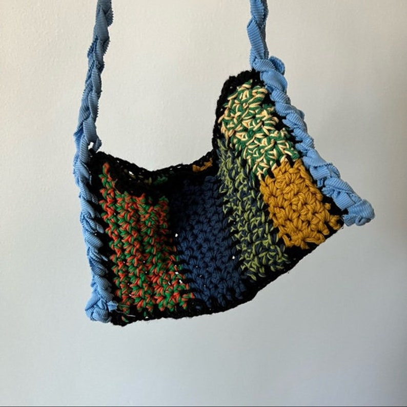 Handmade Patchwork Crochet Funky Bag - Etsy