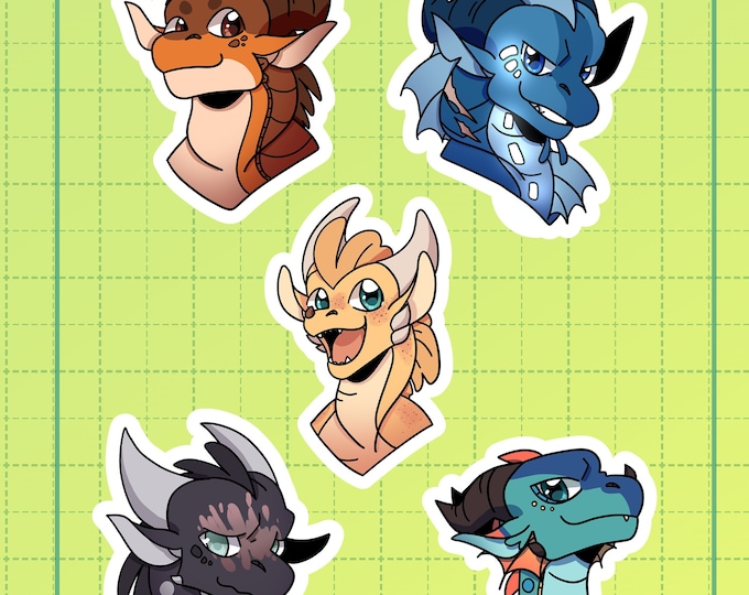 Wings of Fire | Dragonets of Destiny Vinyl Stickers - Etsy