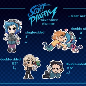 Scott Pilgrim Takes off Keychains - Etsy
