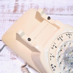 Working Vintage GTE Automatic Electric Beige Rotary Telephone | Corded ...