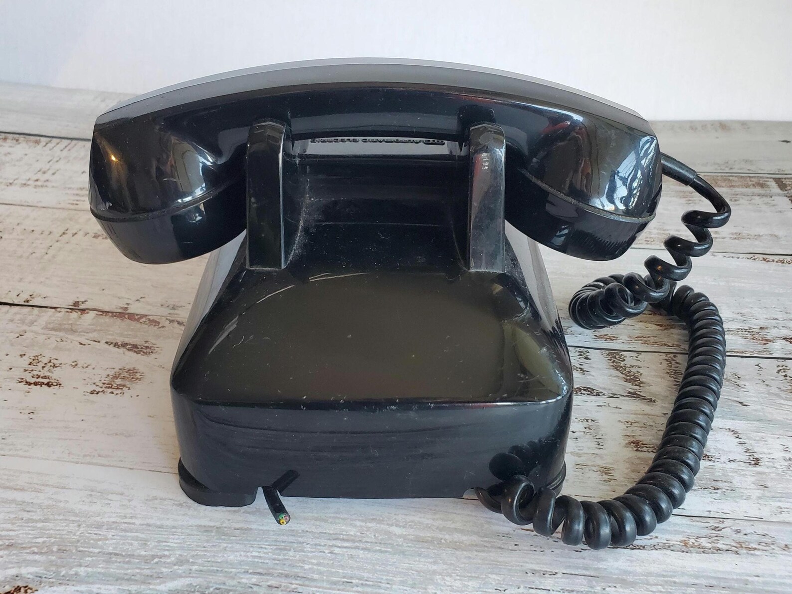 Vintage GTE Automatic Electric Monophone Black Rotary Telephone 1950s ...