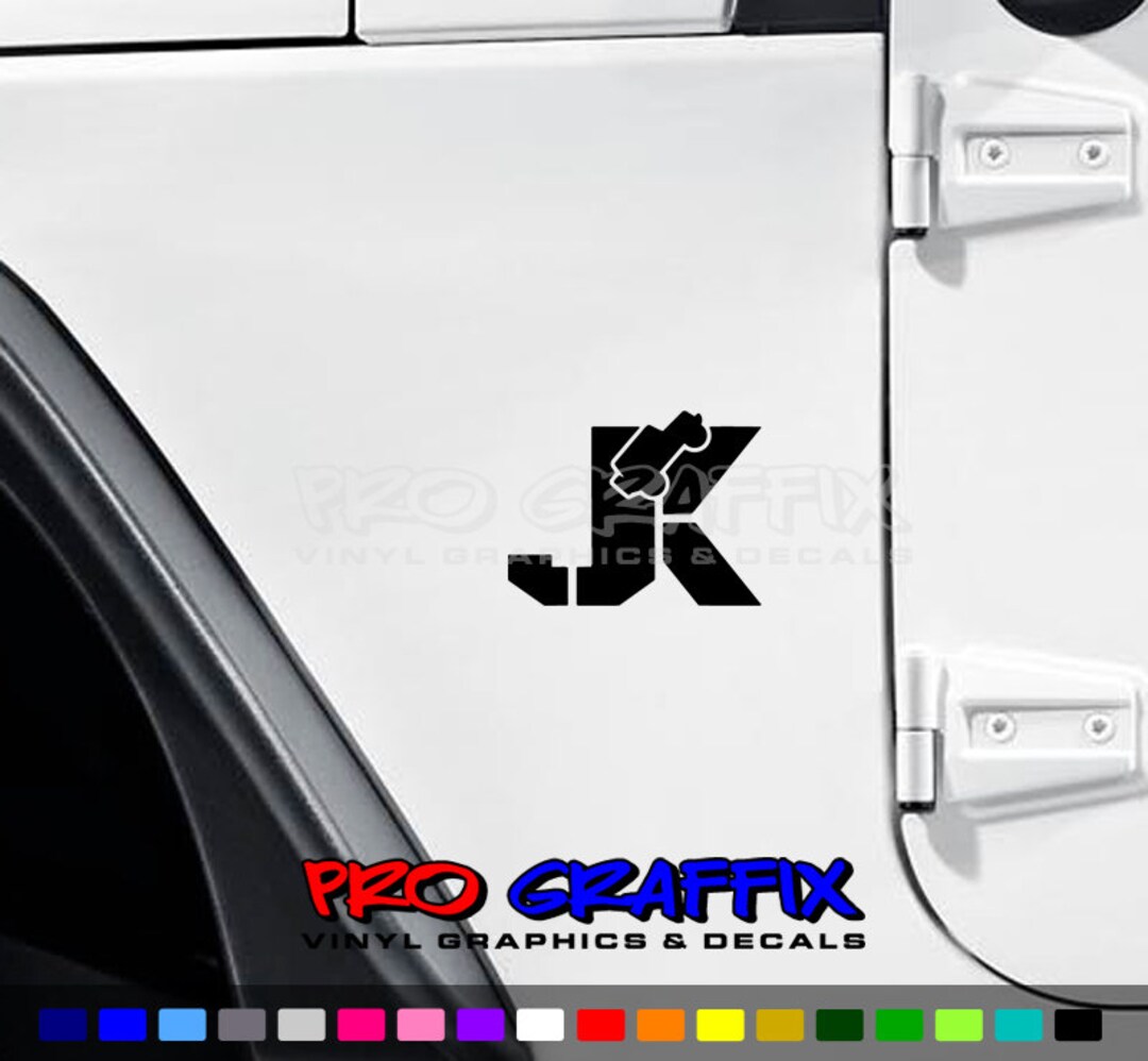JK Decal Fender Side Vinyl Decals 1 Pair - Etsy