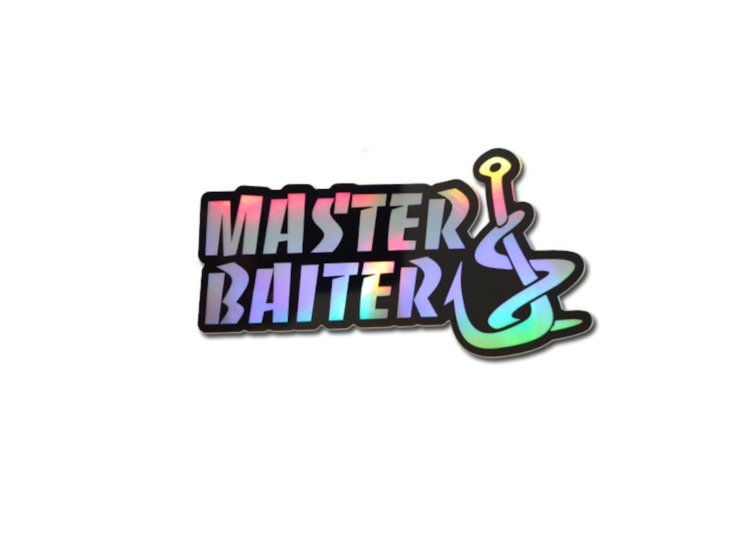 Master Baiter Bass Fishing Holographic Decal Window Car Truck Sticker ...