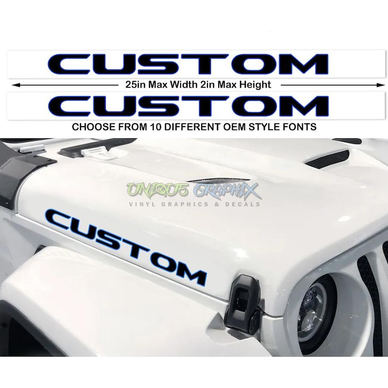 Jeep Hood Decal - Etsy