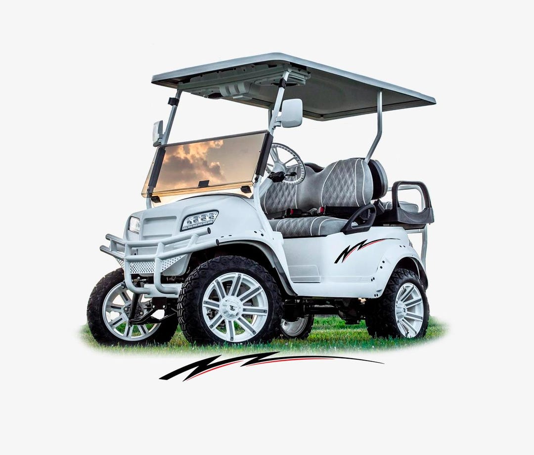 Golf Cart Decals Graphics 1 Pair in 2 Colors Stripes - Etsy