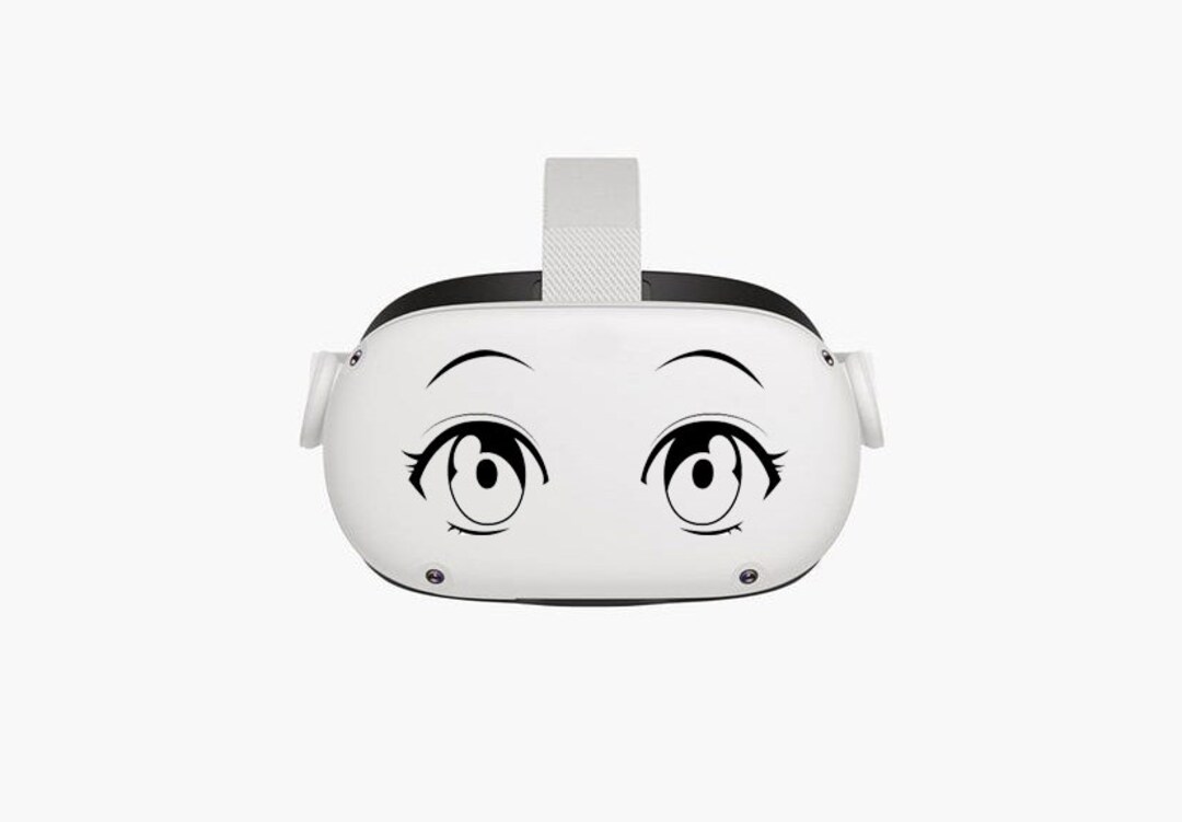 VR Headset Funny Anime Eyes VR Headset Sticker, Vinyl Decal Decorative ...