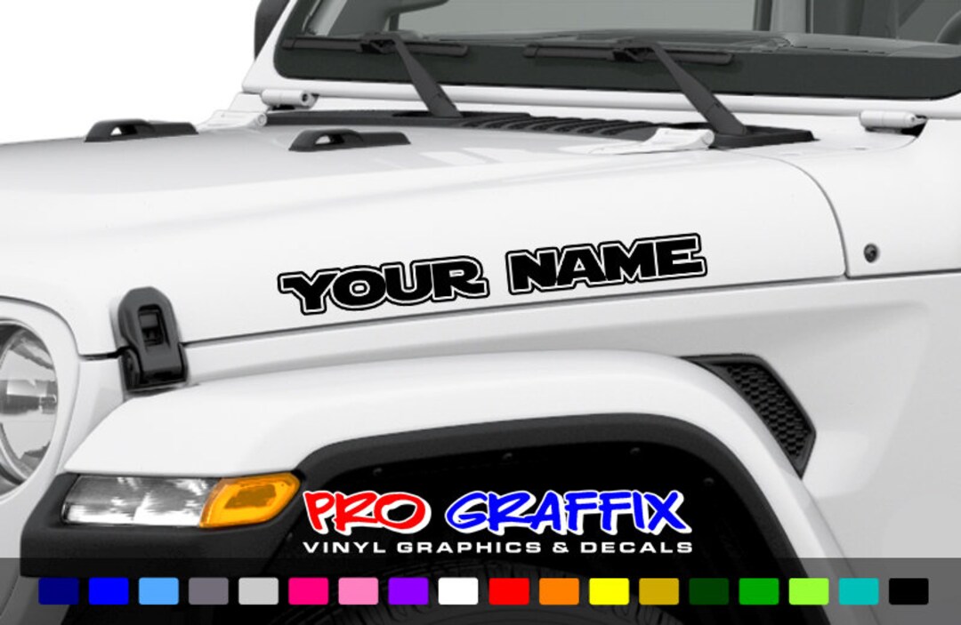 Custom Starwars Style Hood Decals 1 Pair 23in Compatible With All Jeeps ...