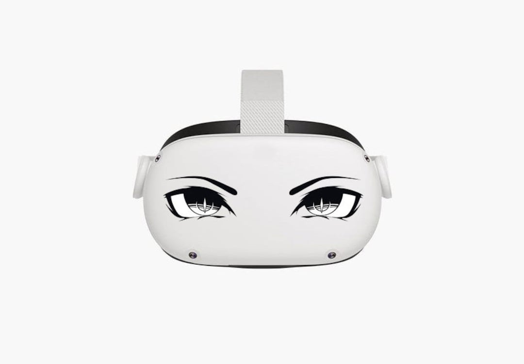 VR Headset Funny Anime Eyes VR Headset Sticker, Vinyl Decal Decorative ...