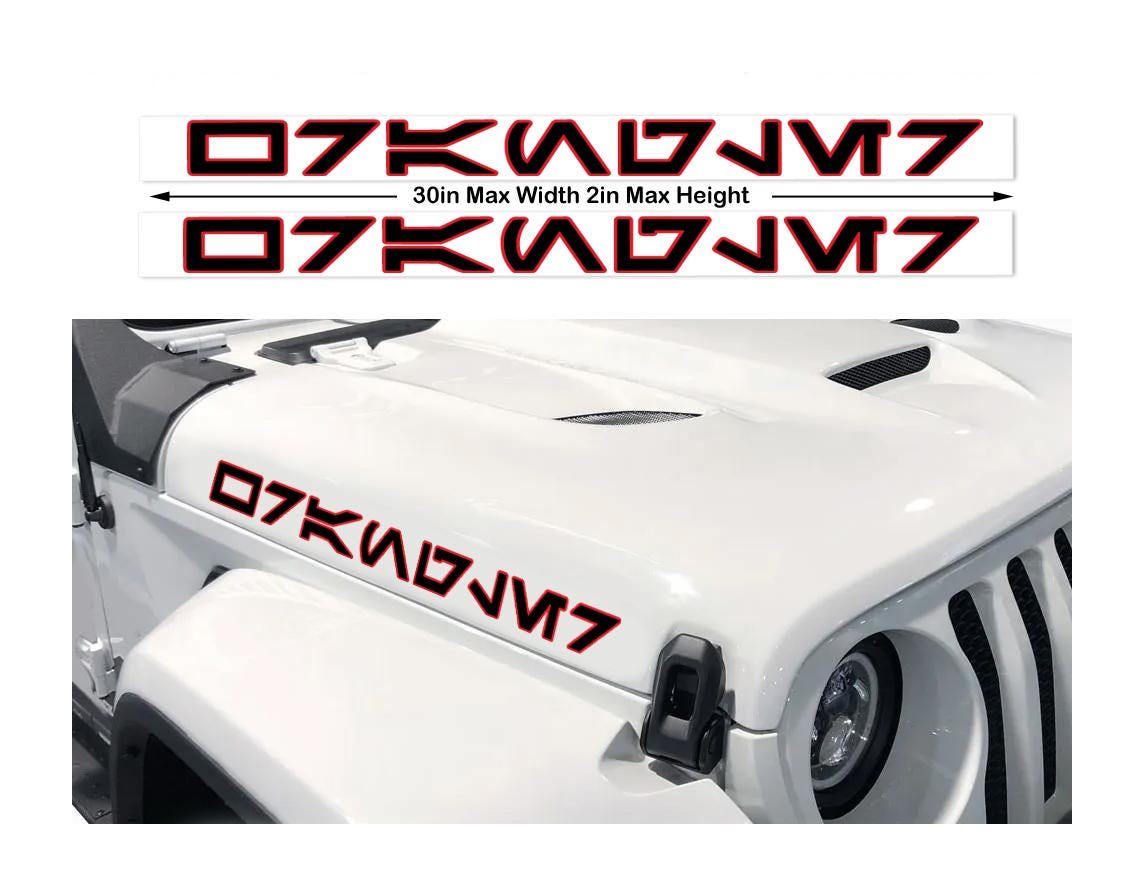 Jeep Rubicon Lettering Font