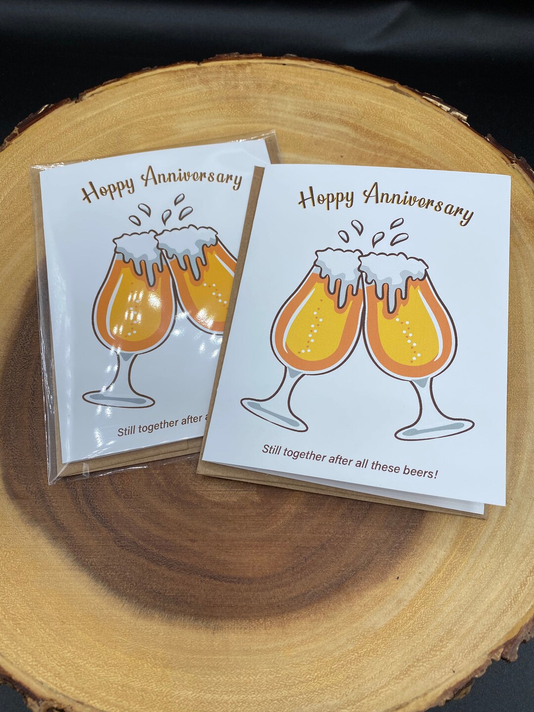 Beer Anniversary Card, Hoppy Anniversary Card, Craft Beer Card by Geeky ...