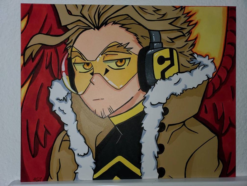 Hawks MHA Painting - Etsy
