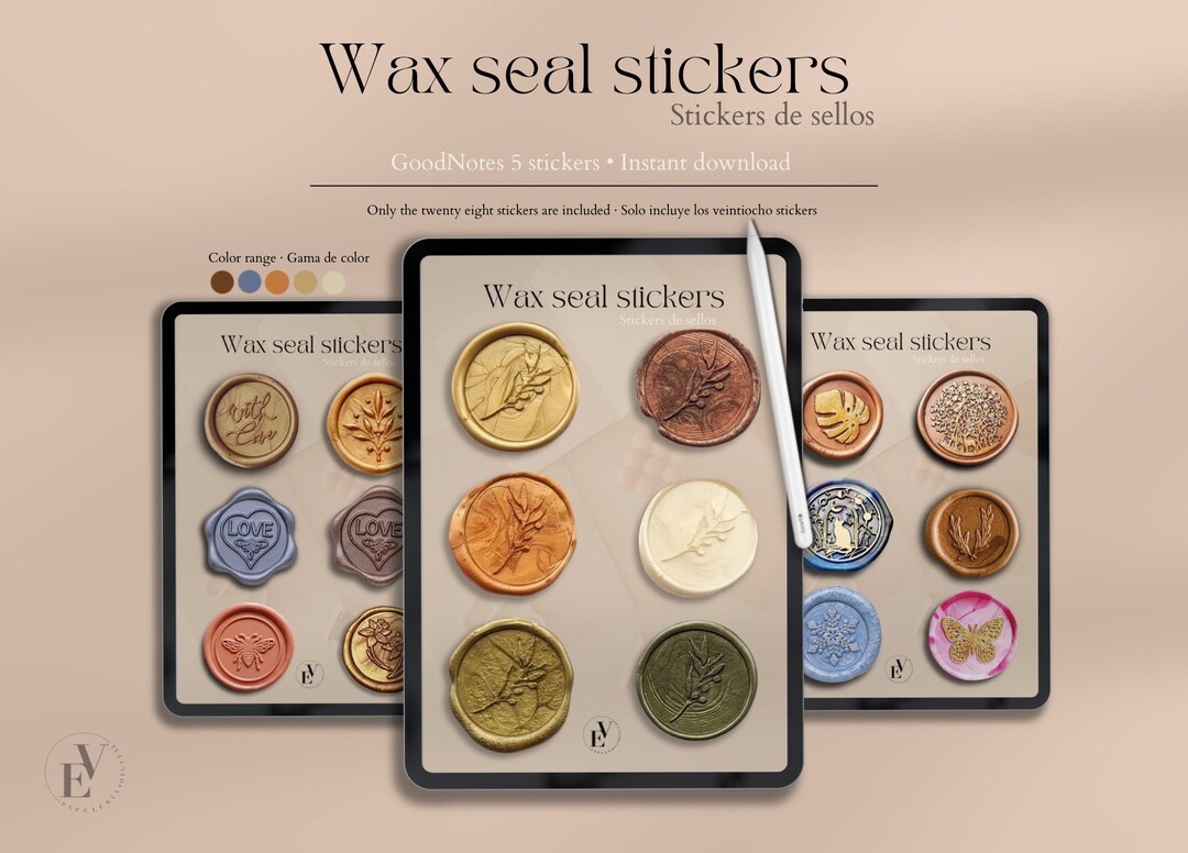 Wax Seal Stickers Stamp Stickers - Etsy