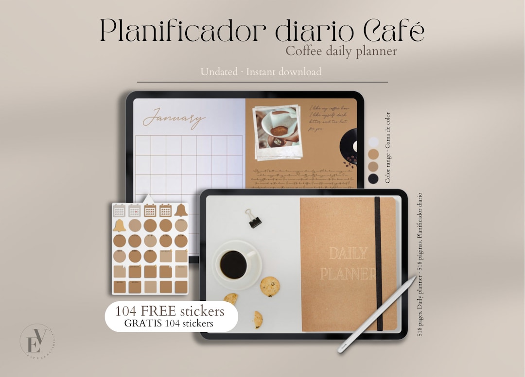 Coffee Daily Planner Coffee Daily Planner - Etsy