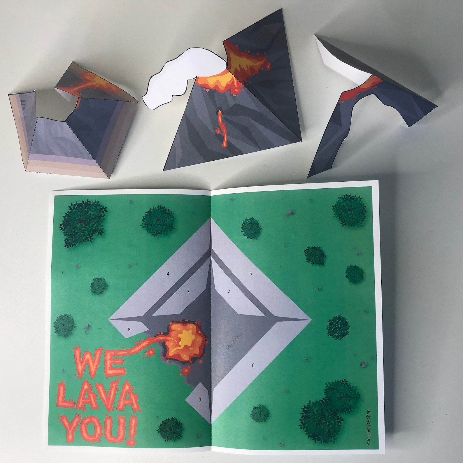 I Lava You Greeting Card | Volcano Card | Valentines Card | I Love You ...