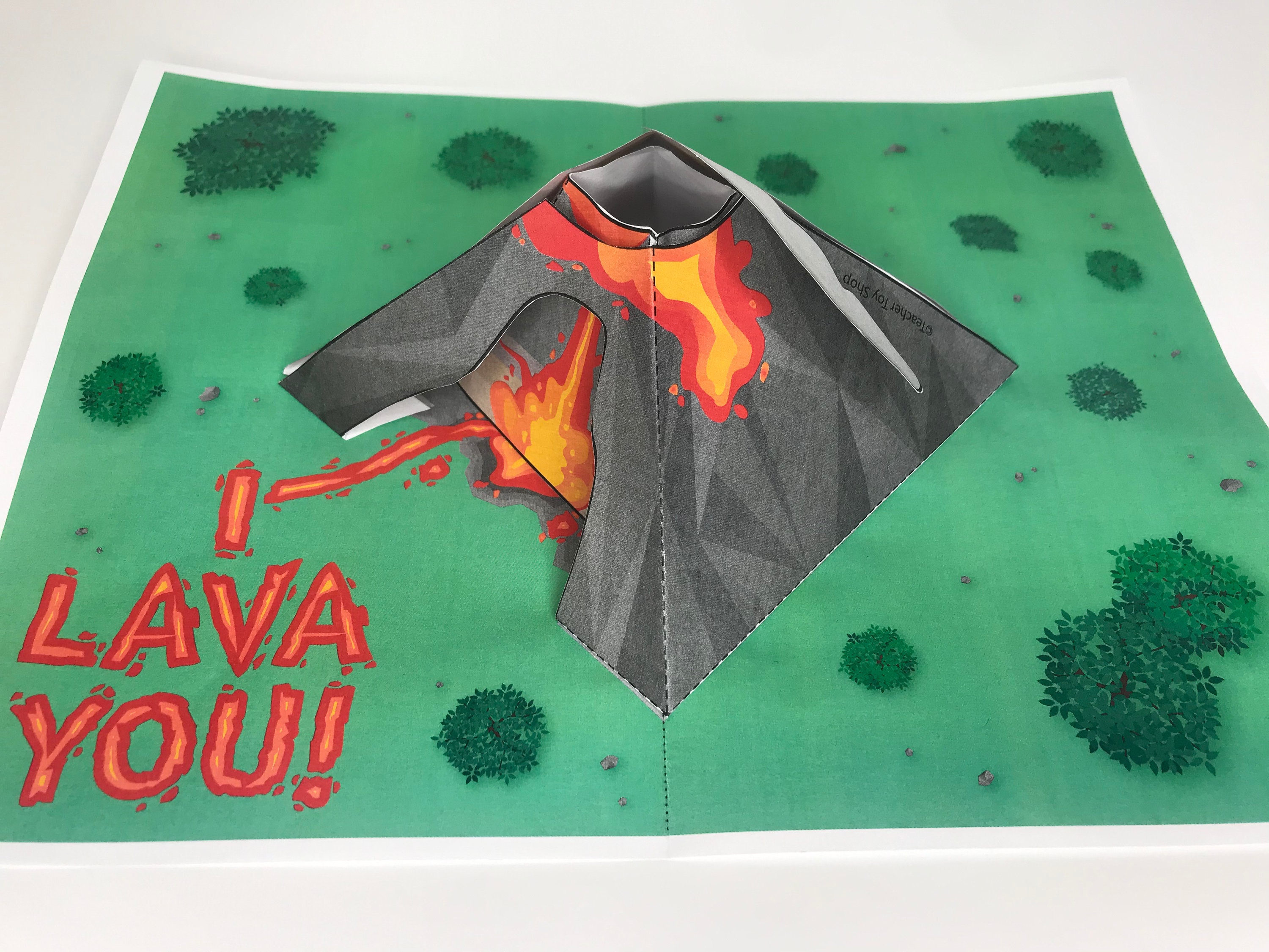 I Lava You Greeting Card | Volcano Card | Valentines Card | I Love You ...