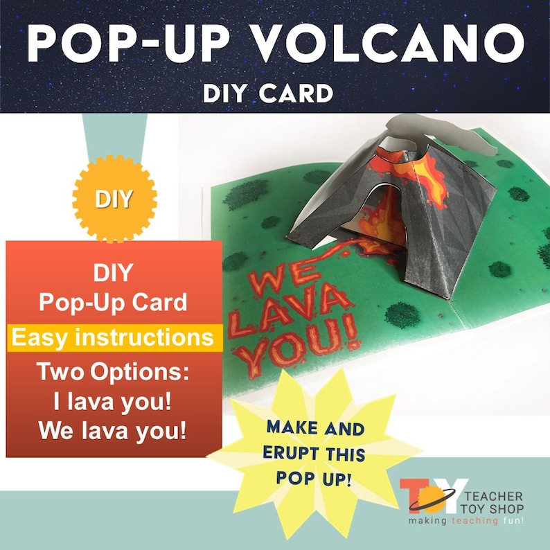 I Lava You Greeting Card | Volcano Card | Valentines Card | I Love You ...