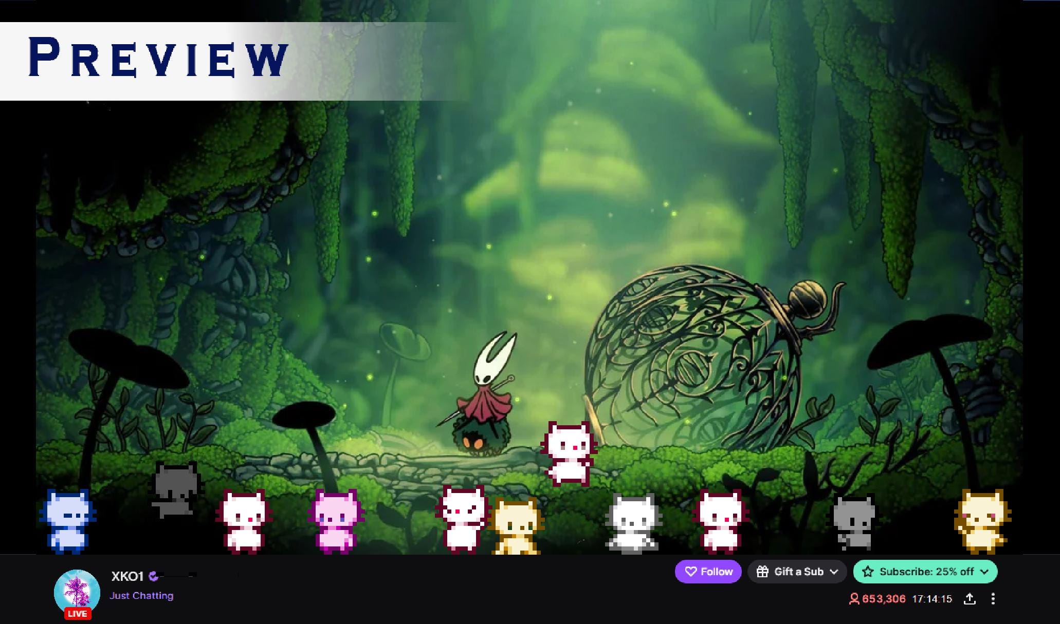 Cute Cat Stream Avatar, Chibi Pixel Art Pet for Twitch, Kick and ...