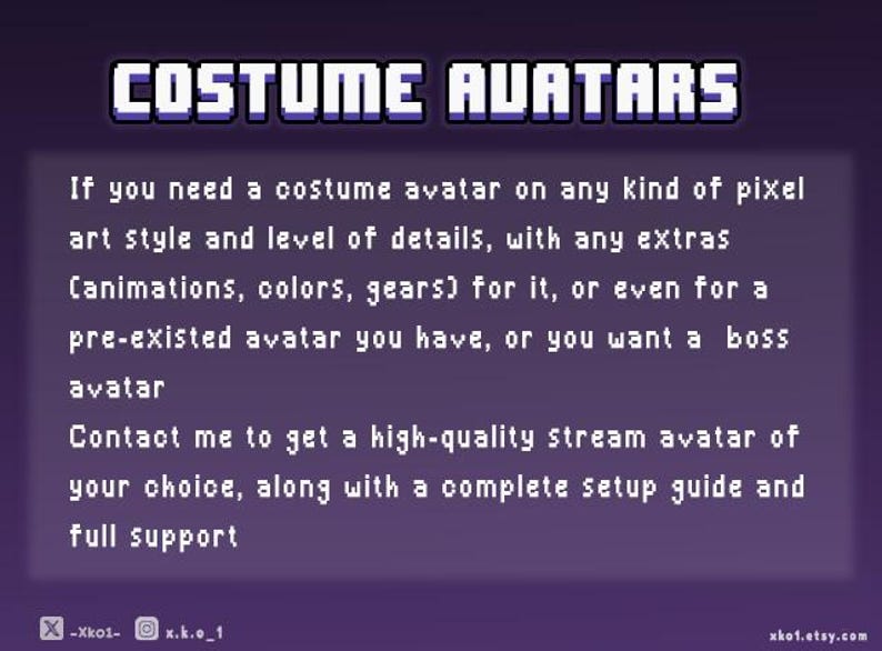 Cute Blob Stream Avatar, Chibi Pixel Art Slime for Twitch, Kick and ...