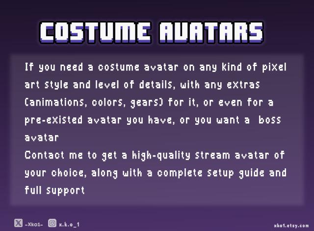 Cute Blob Stream Avatar, Chibi Pixel Art Slime for Twitch, Kick and ...
