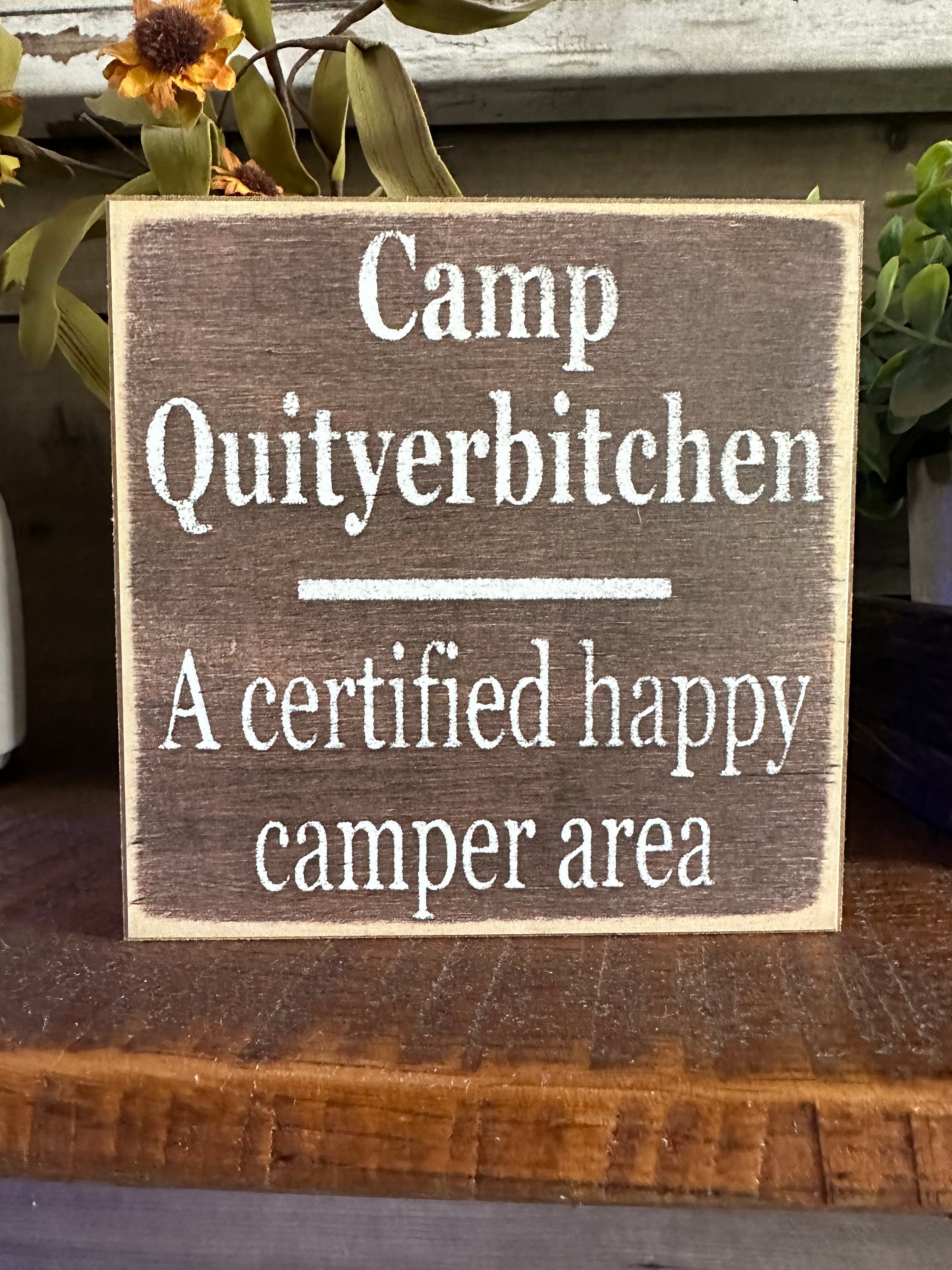 Small Wood Signs / Word Blocks / Funny Sayings - Etsy