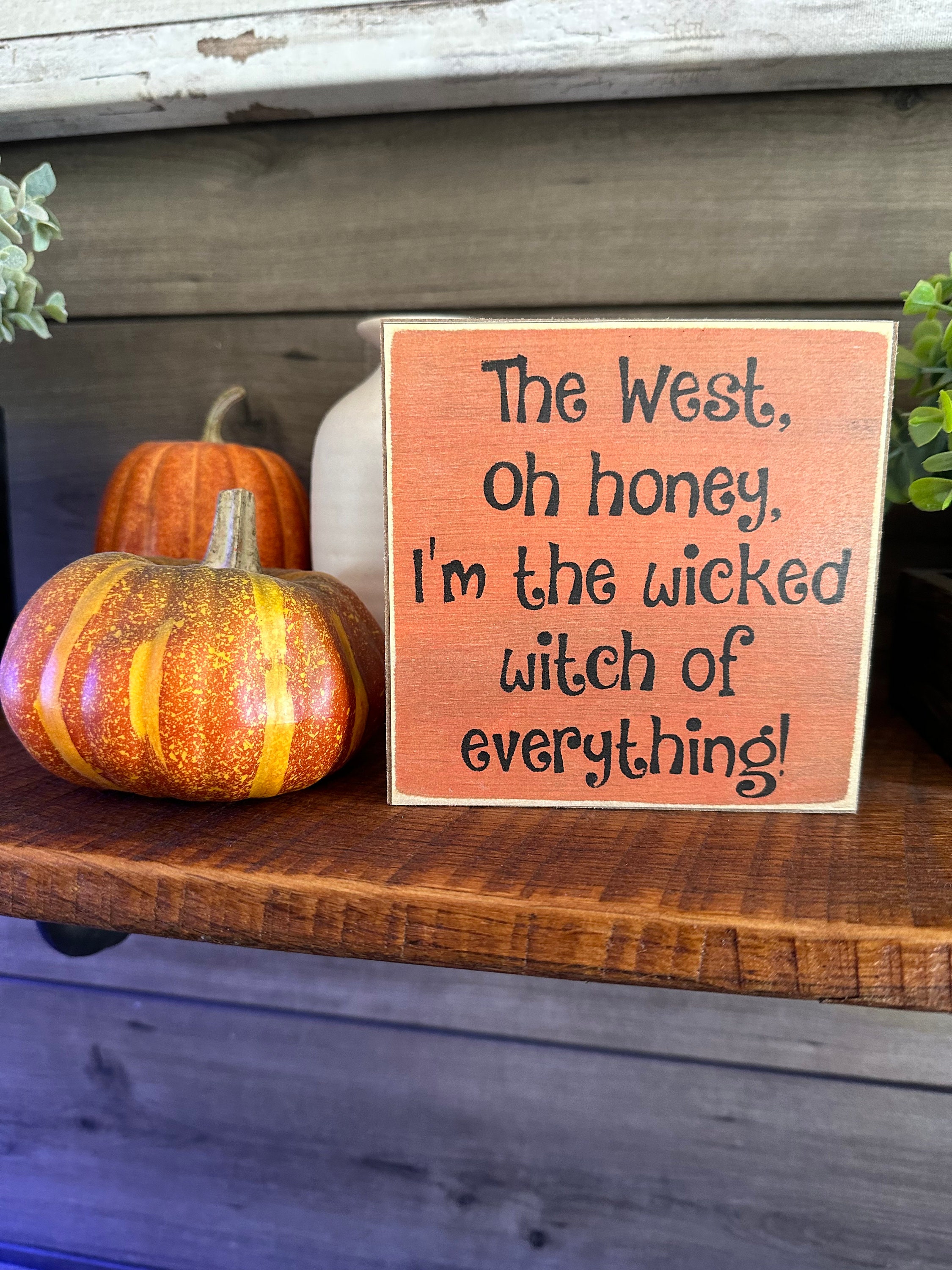 Small Wood Signs / Word Blocks / Funny Sayings - Etsy