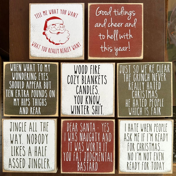 Wood Block Sayings - Etsy
