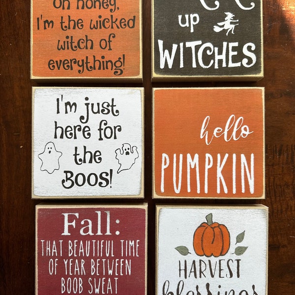 Wood Block Sayings - Etsy