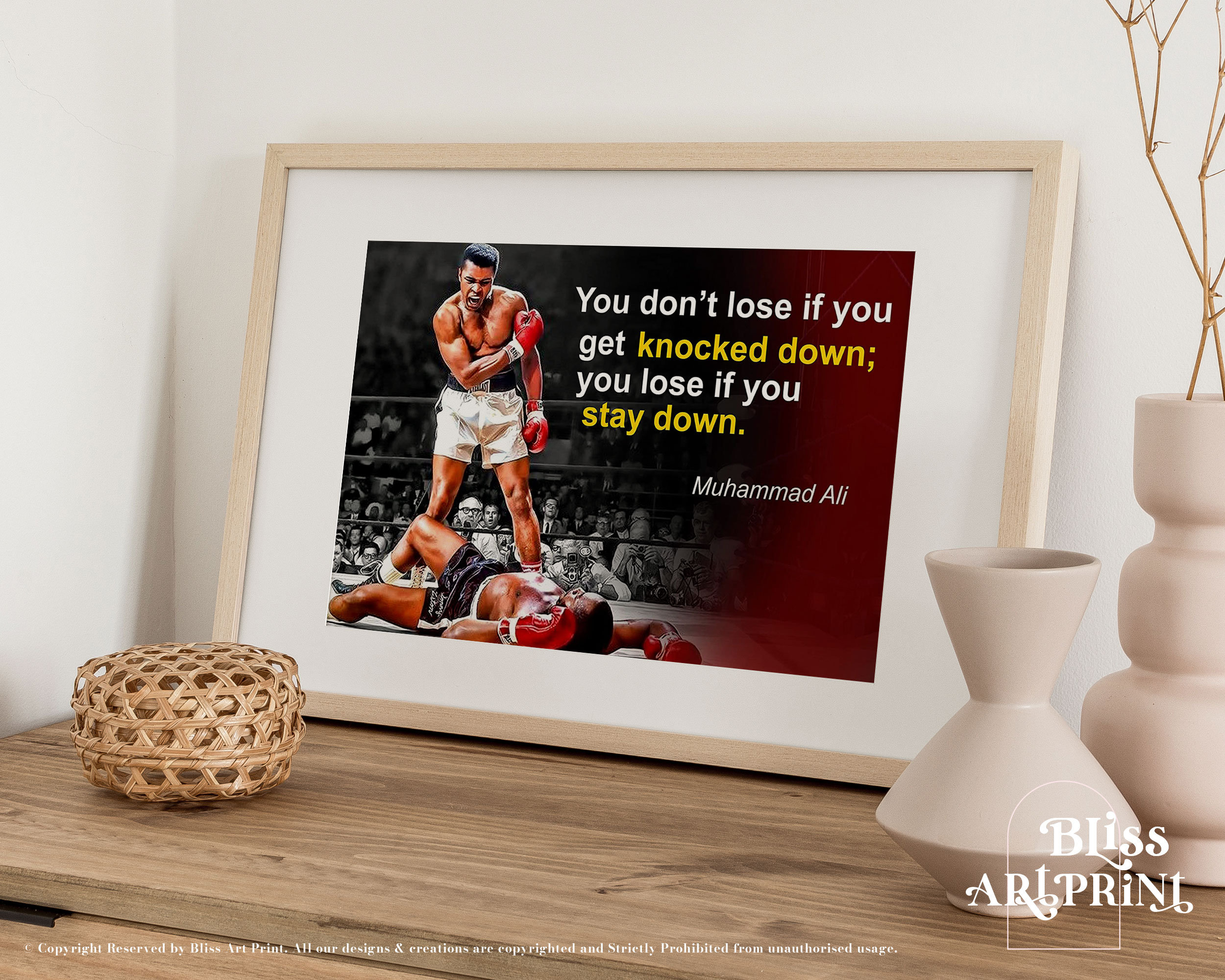 Muhammad Ali Quotes Poster, Champion Muhammed Poster, Boxer Muhammed ...